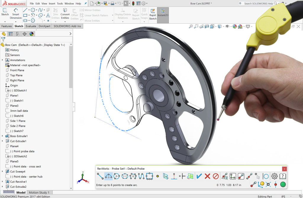 RevWorks for SOLIDWORKS - Revware Portable CMMs