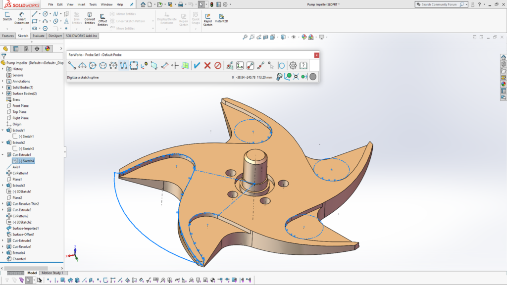 RevWorks SimKey Replacement - Revware Portable CMMs