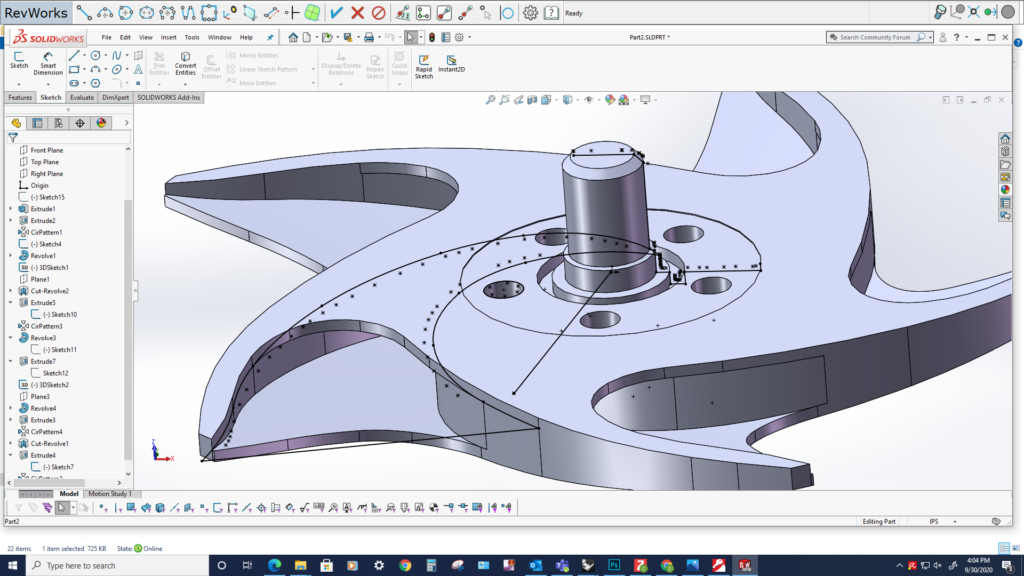 RevWorks 7.2 for SOLIDWORKS - Revware Portable CMMs